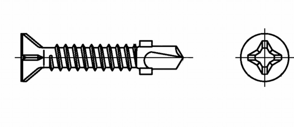DIN 7504 K Винт самопробивен с шестостенна глава INOX A2